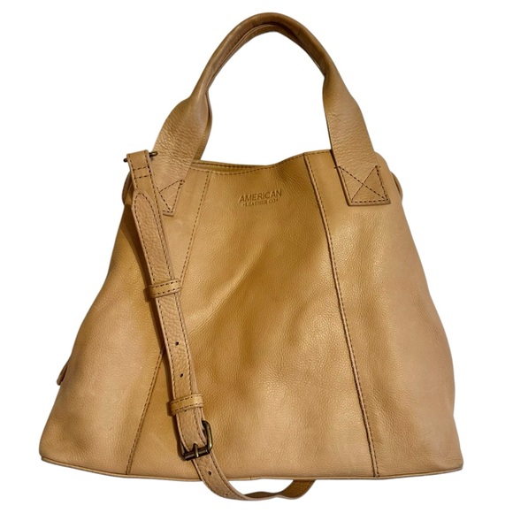 American Leather Co. | Bags | American Leather Co Ada Triple Entry ...